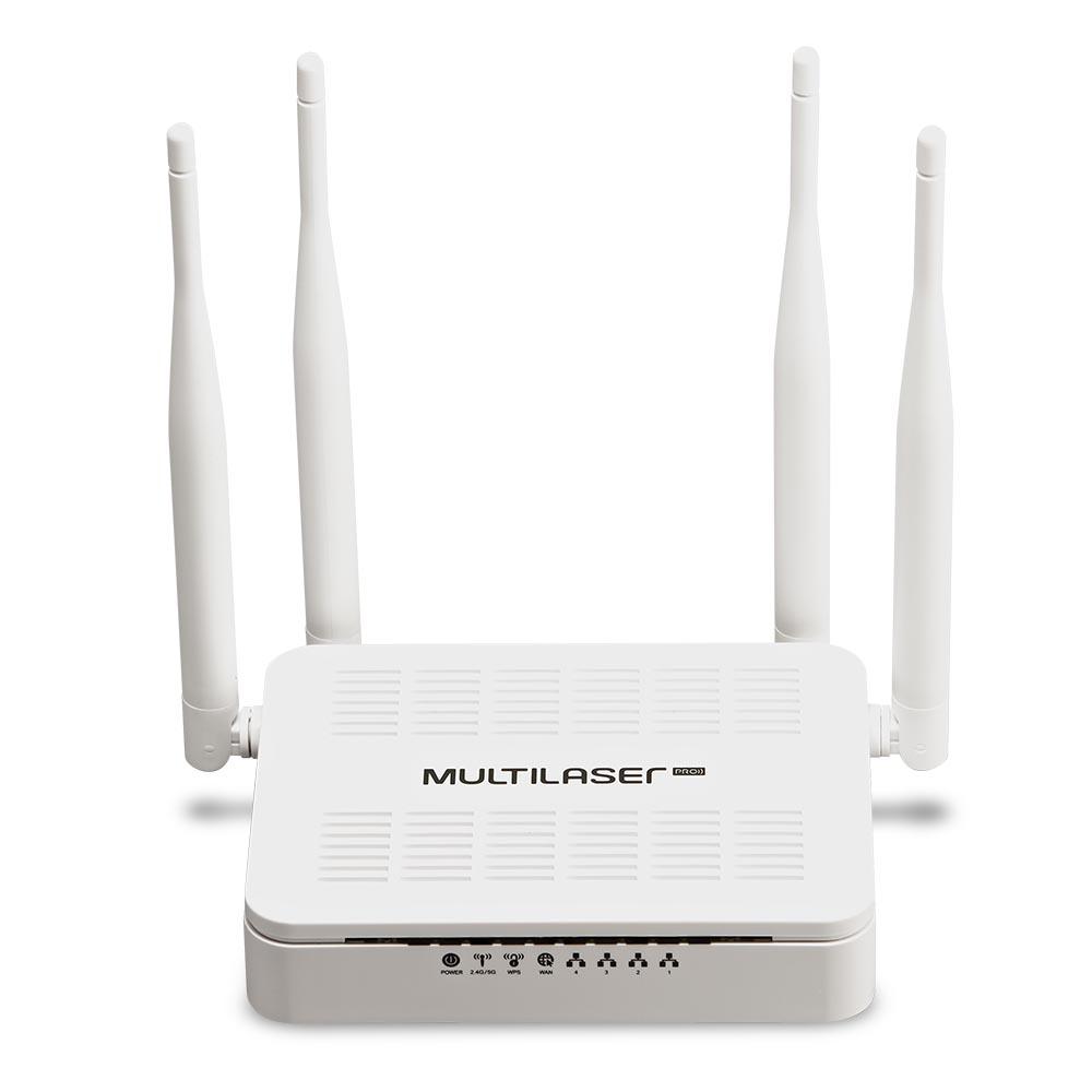Roteador Wireless Multilaser Pro Ac 1200Mbps Ipv6 - RE708 - Multilaser ...
